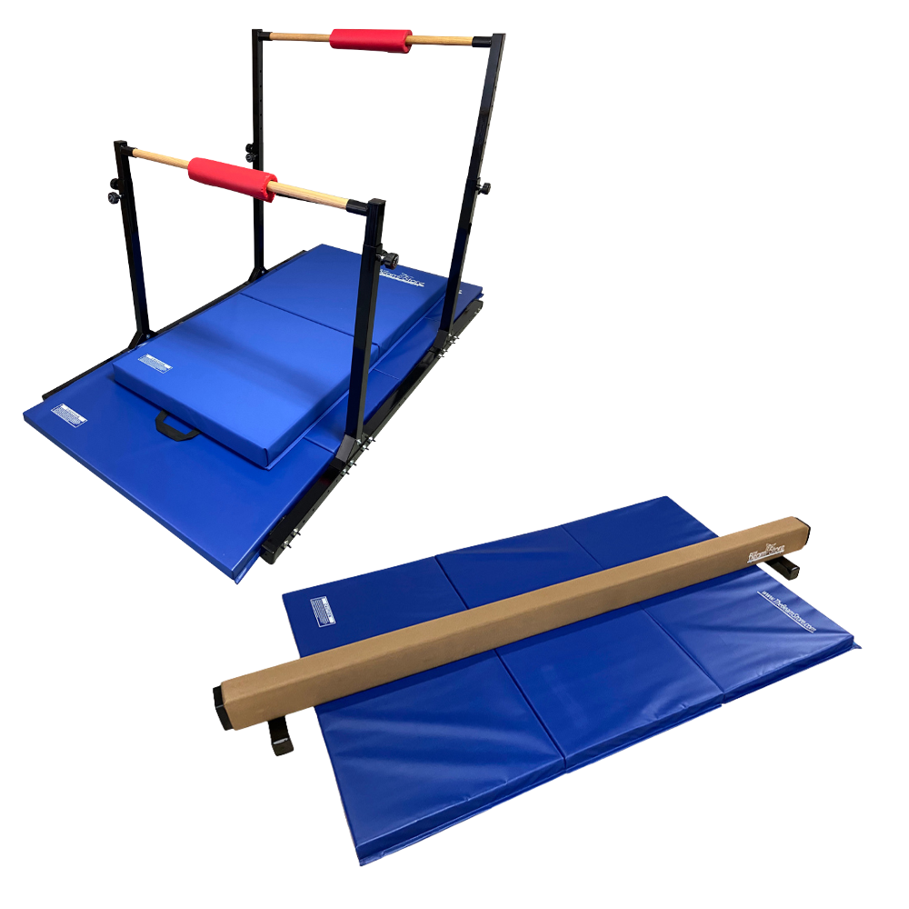 Pro Series 8ft Low Profile Beam and Advanced Elite Double High Bar Com ...
