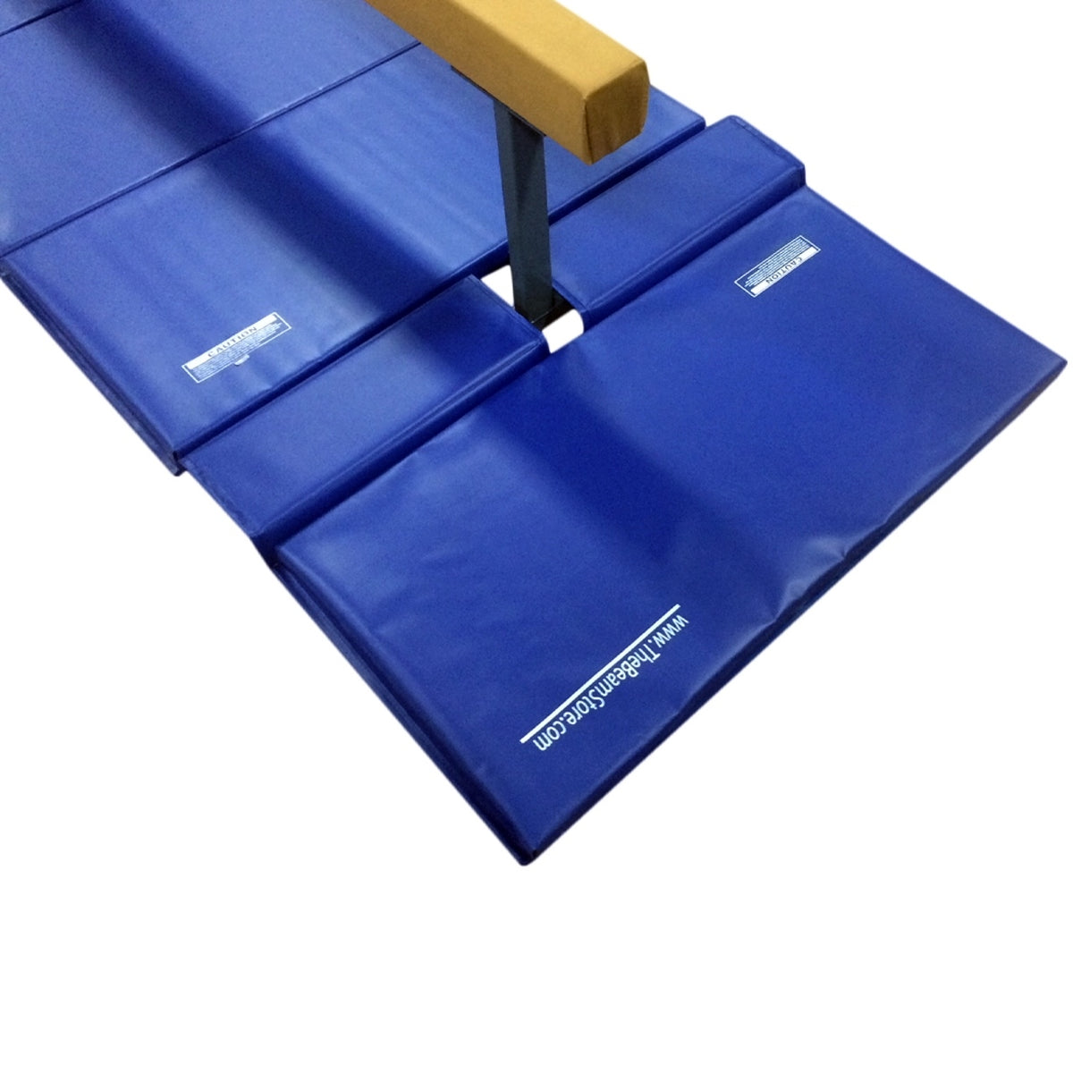 16ft Sectional Suede Gymnastics High Balance Beam and Folding Mat Comb ...