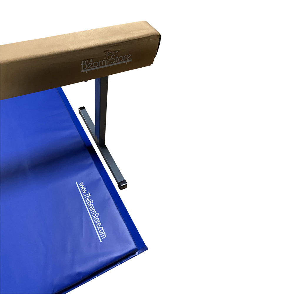 12ft One Piece Suede Gymnastics High Balance Beam and Folding Mat Comb ...